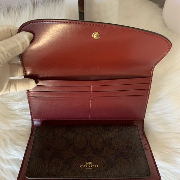 Coach | Bags | Coach Wallet With Checkbook Cover | Poshmark